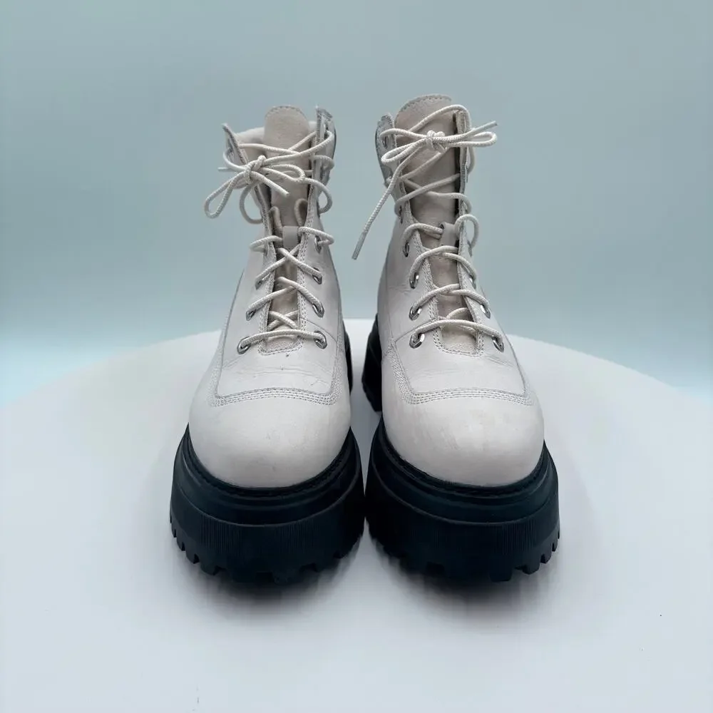 Timberland | Shoes | Timberland Womens Platform Boots Rugged Leather ...